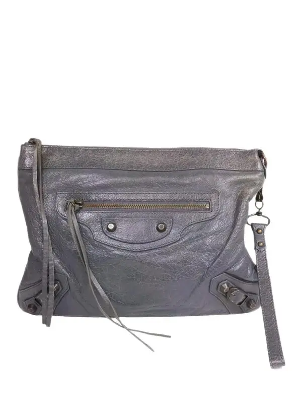 Balenciaga Motorcycle Cross Body Bag - Grey