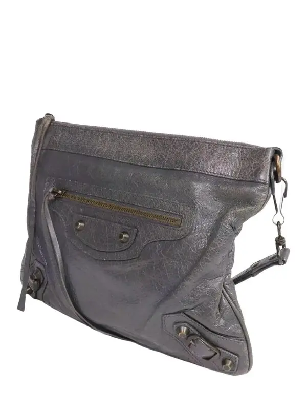 Balenciaga Motorcycle Cross Body Bag - Grey