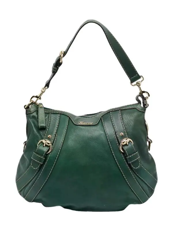 Gucci Medium Crest Boule Shoulder Bag - Green