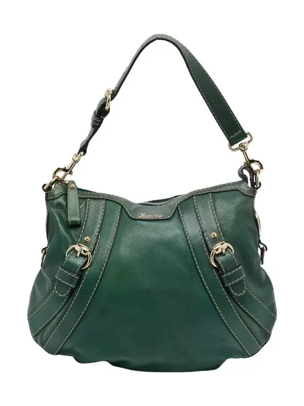Gucci Medium Crest Boule Shoulder Bag - Green
