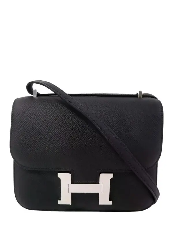 Hermès Mini Constance Shoulder Bag - Black