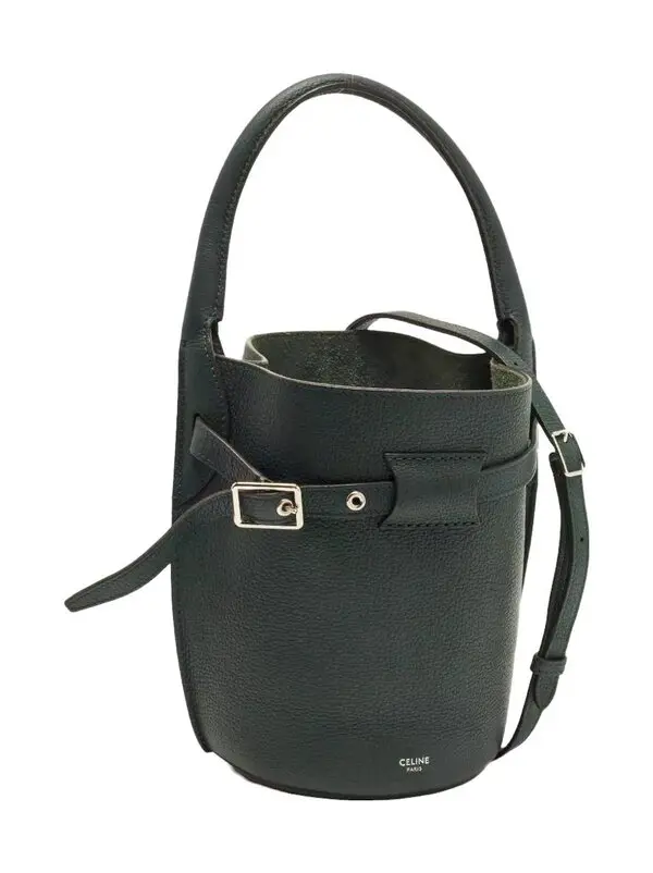 Celine Big Bag Belted Bucket Bag - Green