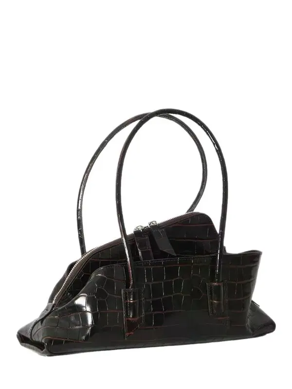Attico Small La Passeggiata Crocodile-effect Tote Bag - Brown