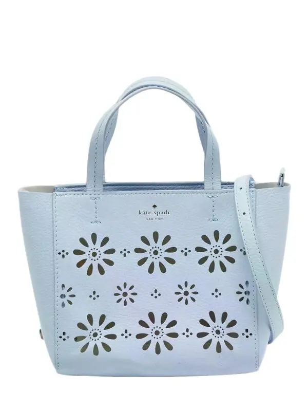 Kate Spade New York Faye Drive Hallie Laser-cut Tote Bag - Blue