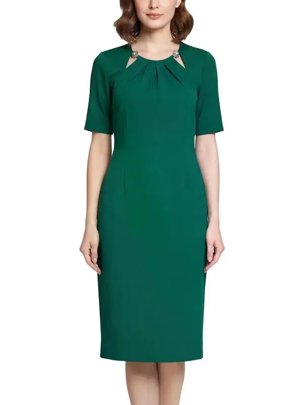 Roberto Cavalli Embellished Open-back Midi Dress - Green