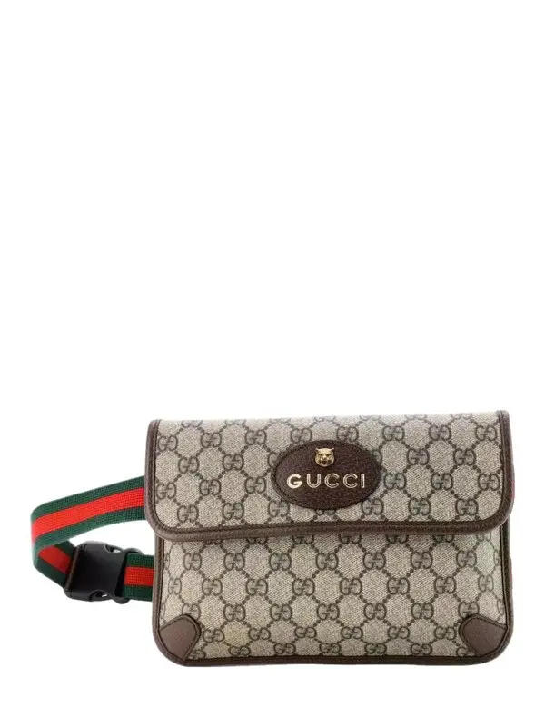 Gucci Gg Coated Canvas Belt Bag - Brown