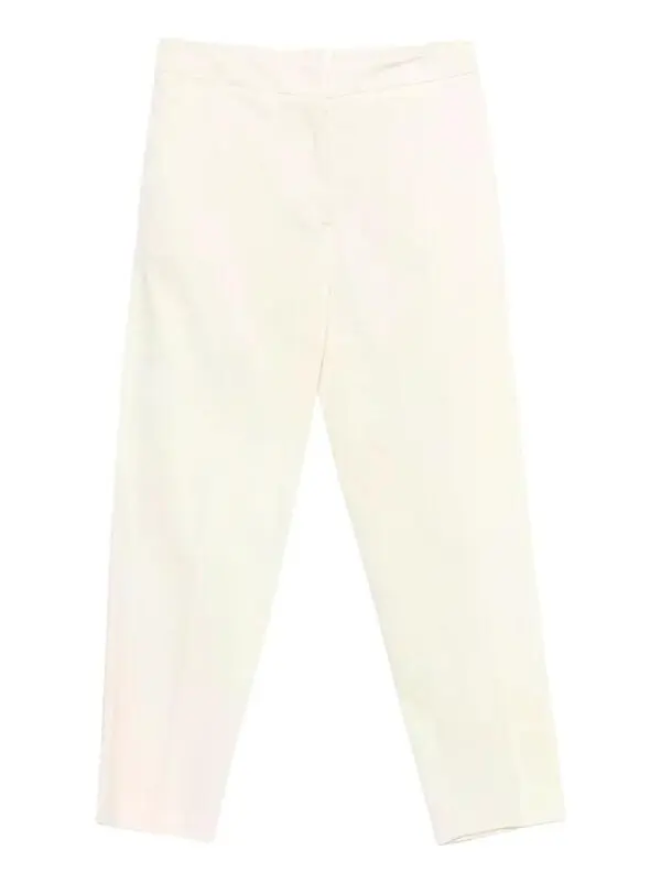 CLIPS Tailored Trousers With Zip Fastening And Elasticated Waistband - Neutrals