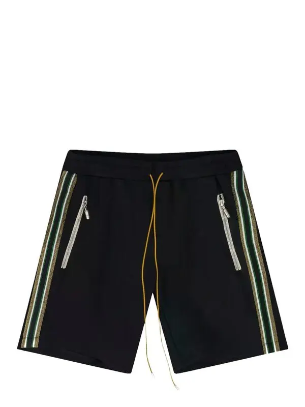 Rhude Side Stripe Detail Shorts - Black