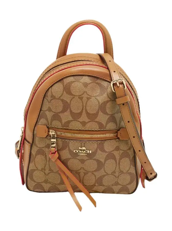 COACH VINTAGE Andi Signature Monogram Backpack - Brown