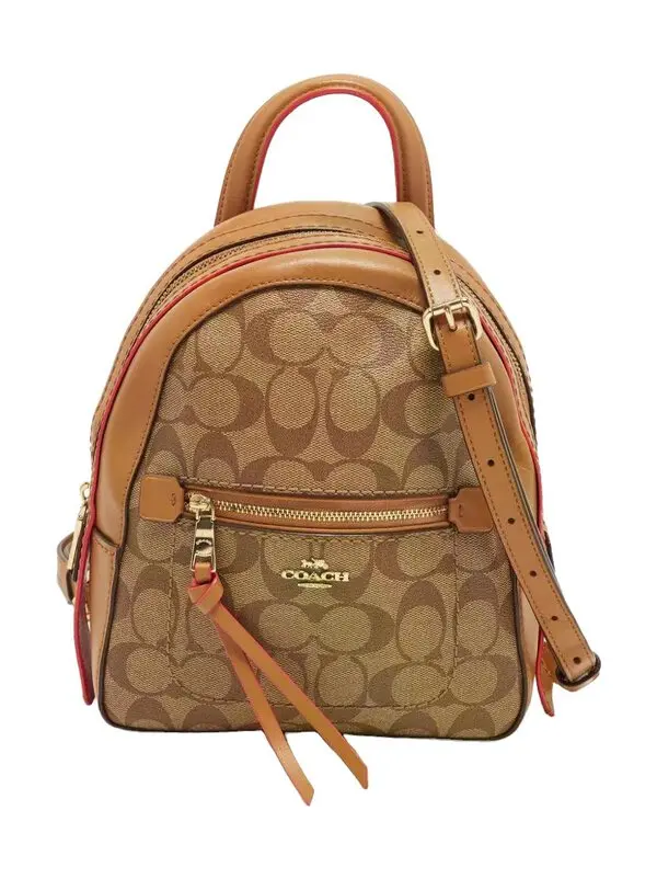 COACH VINTAGE Andi Signature Monogram Backpack - Brown