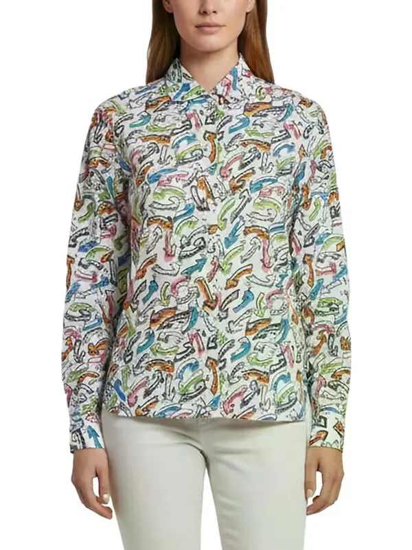 Miu Miu Arrow Print Shirt - White