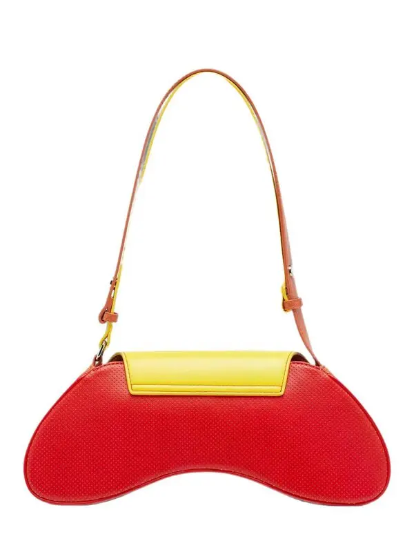 DIESEL® Play Quilted Perforated Crossbody Bag - Orange