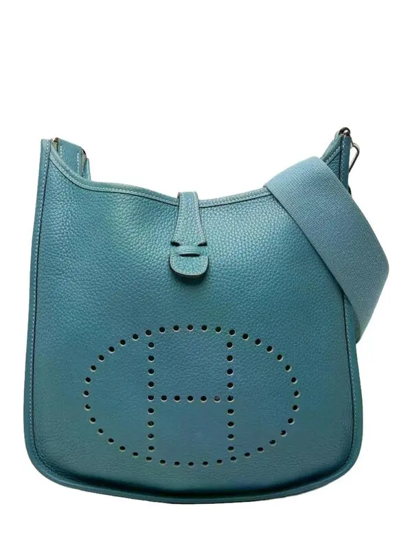 Hermès Clemence Evelyne Ii 29 Crossbody Bag - Blue