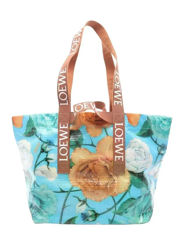 Loewe Recycled Coated Canvas Fold Shopper Tote Bag - Multicolour