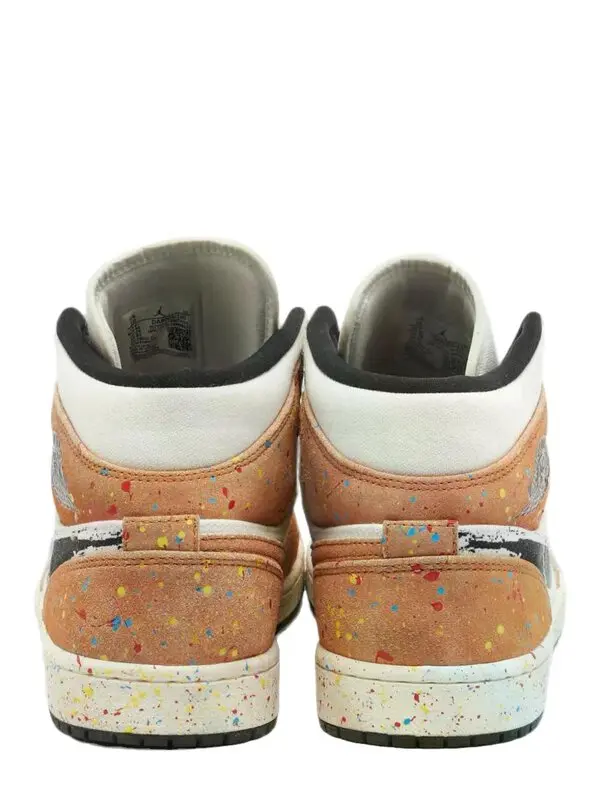 JORDAN Air 1 Mid Se Brushstroke Sneakers - White