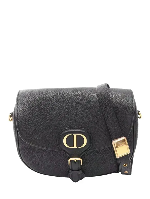 Dior Medium Grained Calfskin Bobby Crossbody Bag - Black