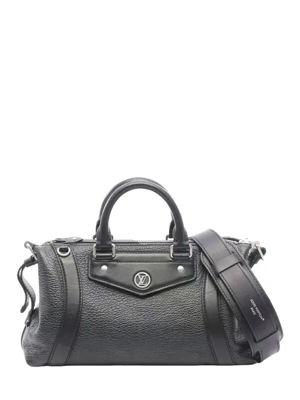 LOUIS VUITTON Lambskin Biker Pm Satchel - Black