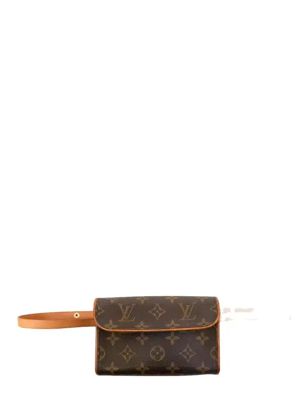 LOUIS VUITTON 2002 Florentine Monogram Pochette Belt Bag - Brown