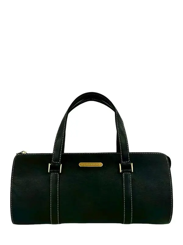 Burberry Calf Leather Handbag - Black