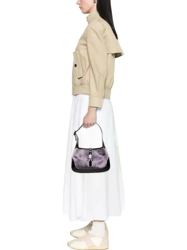 Gucci Velvet Jackie Shoulder Bag - Purple