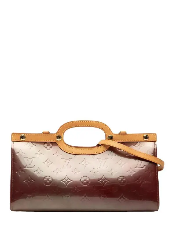 LOUIS VUITTON Monogram Vernis Roxbury Drive Satchel - Red