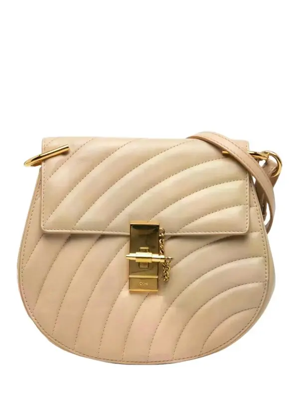 Chloé Quilted Leather Drew Bijou Crossbody Bag - Neutrals