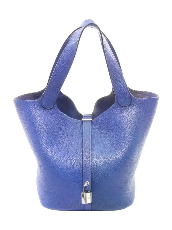 Hermès Clemence Picotin Lock 22 Handbag - Blue