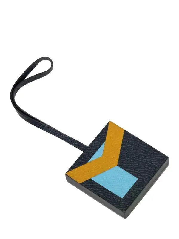 Hermès Epsom Calfskin Y Lettre Au Carre Bag Charm - Blue