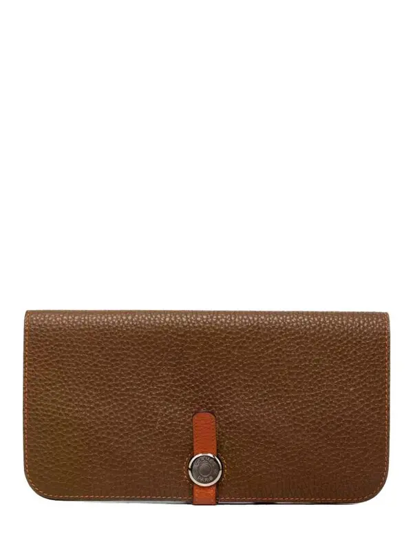 Hermès Dogon Duo Gm Wallet - Brown