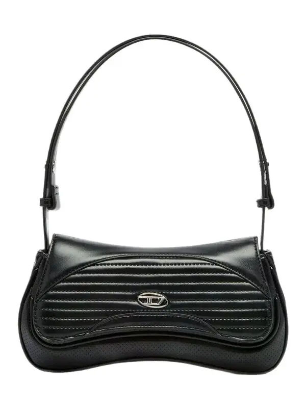 DIESEL® Play Clutch In Perforated And Quilted Pu - Black