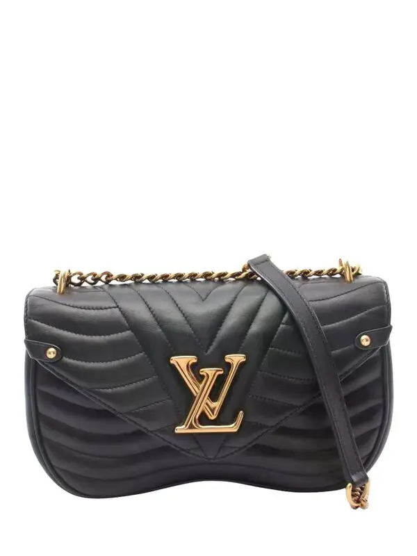 LOUIS VUITTON 2019 New Wave Chain Bag Mm Satchel - Black