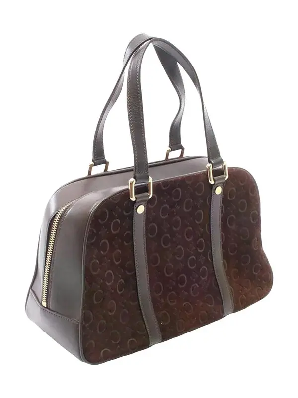 Celine 20th Century Macadam Suede Handbag - Brown