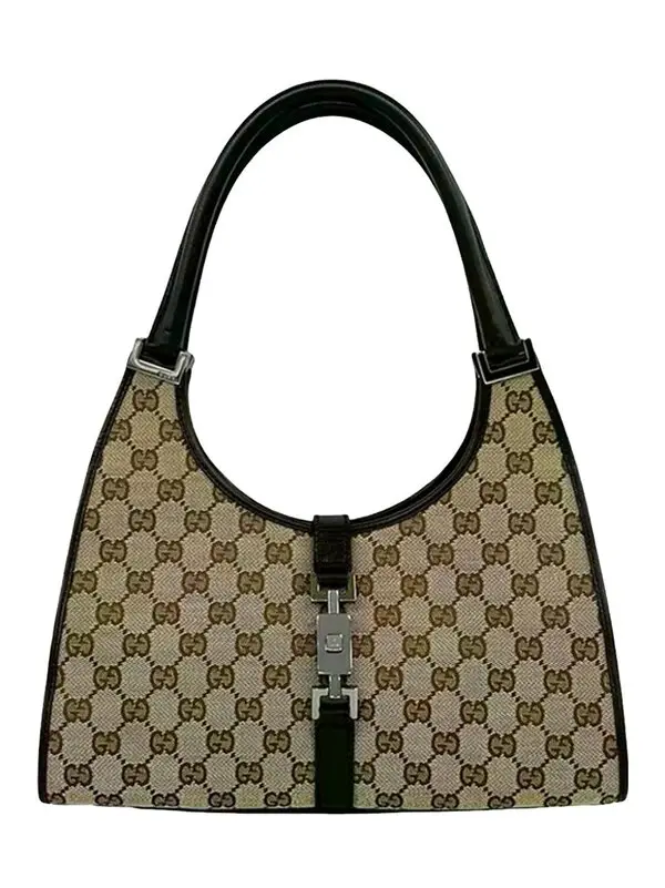 Gucci Gg Canvas Jackie Bardot Shoulder Bag - Neutrals