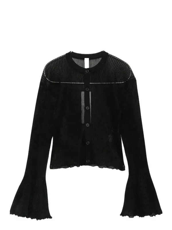 CFCL Hypha Lucent Glitter Cardigan - Black