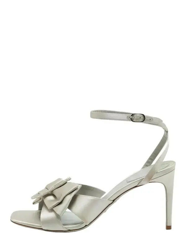 Rene Caovilla Sara Bow-embellished Sandals - Silver