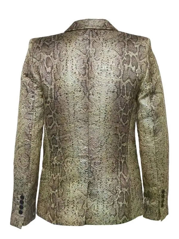 Zadig&Voltaire Python Jacquard Single-breasted Blazer - Neutrals