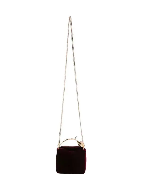 Erdem Micro Bloom Velvet Tote Bag - Red