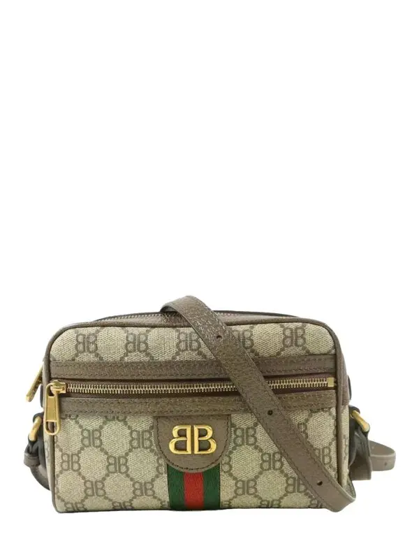 Balenciaga The Hacker Project Bb Monogram Shoulder Bag - Neutrals
