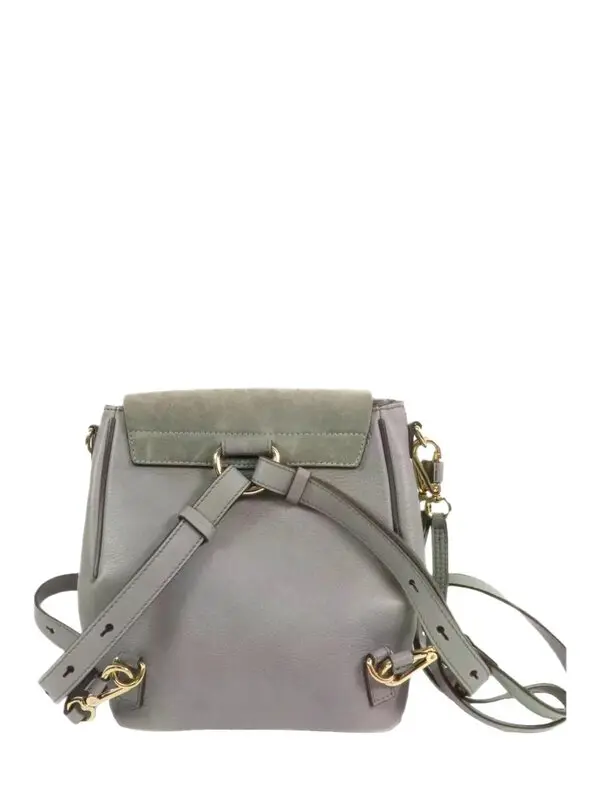 Chloé Faye Ring Detail Backpack - Blue