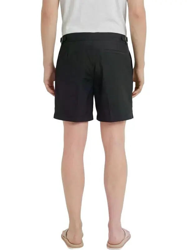 Brunello Cucinelli Tailored Swim Shorts With Buckle Detail - Black