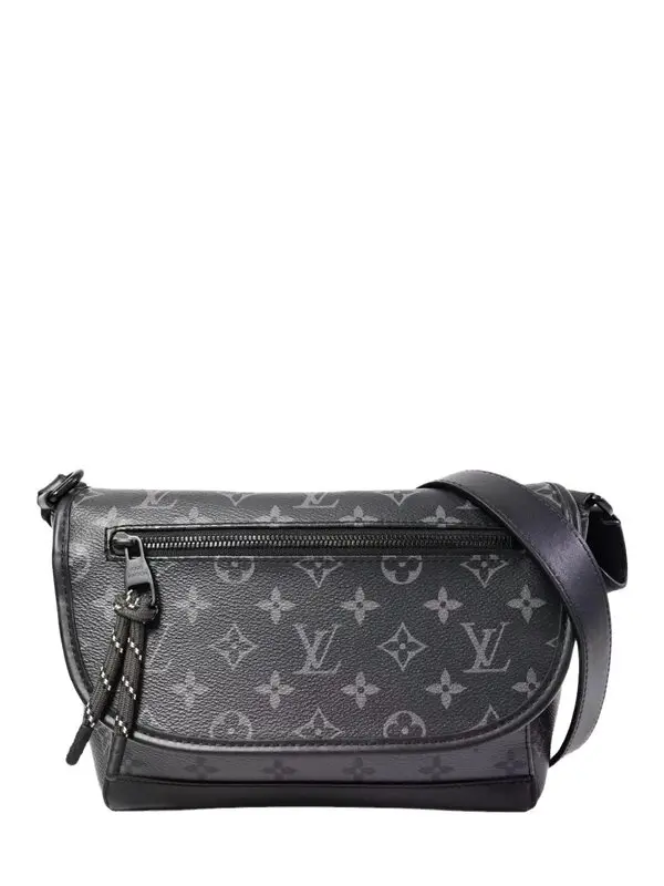 LOUIS VUITTON Monogram Eclipse Shoulder Bag - Black