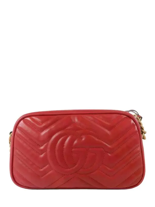 Gucci Gg Marmont Shoulder Bag - Red