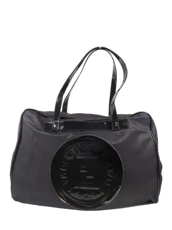 Fendi Logo Patch Tote Bag - Black