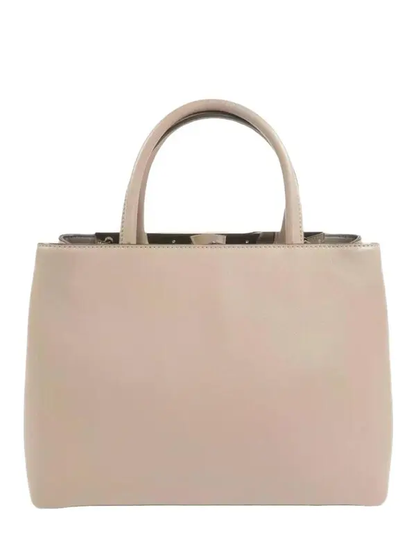 Fendi Small 2 Jours Leather Shoulder Bag - Grey