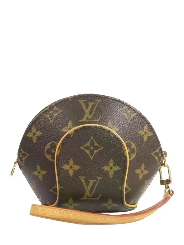 LOUIS VUITTON Mini Ellipse Monogram Pouch - Brown