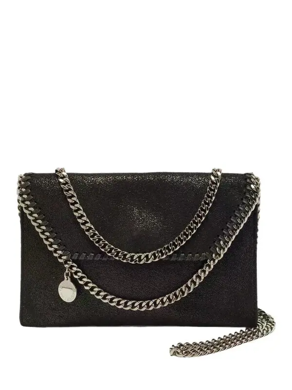 Stella McCartney Mini Falabella Flap Cross Body Bag - Black
