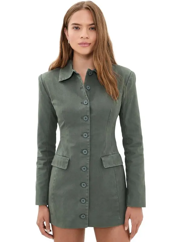 Lioness Cheri Mini Dress - Moss
