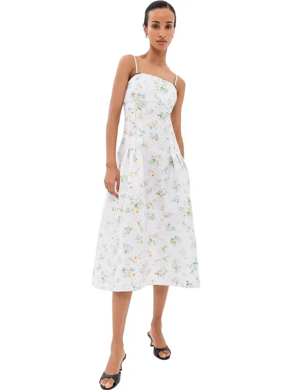 KIKA VARGAS Lena Midi Dress - Pastel