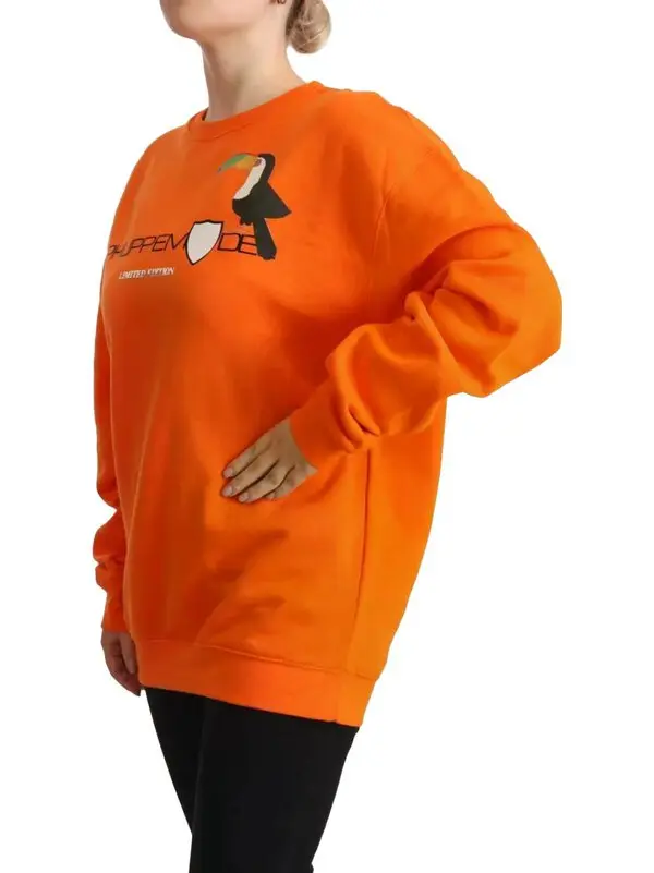 Philippe Model Crew Neck Toucan Print Sweater - Orange