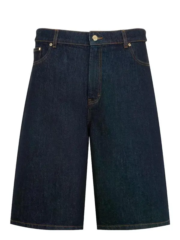 Casablanca Raw Denim Shorts - Blue